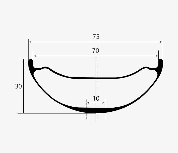 75mm wide carbon 650B fat bike rim 27.5 inch hookless double wall ... 75mm wide carbon 650B fat bike rim 27.5 inch hookless double wall ...